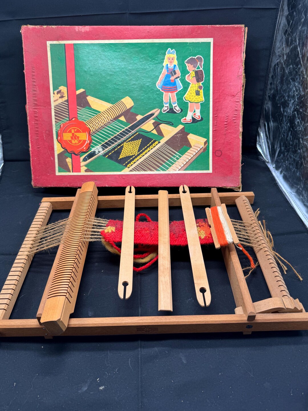 Vintage Weaving Loom Kit for Child or Adult by KW, Made in US Zone ...