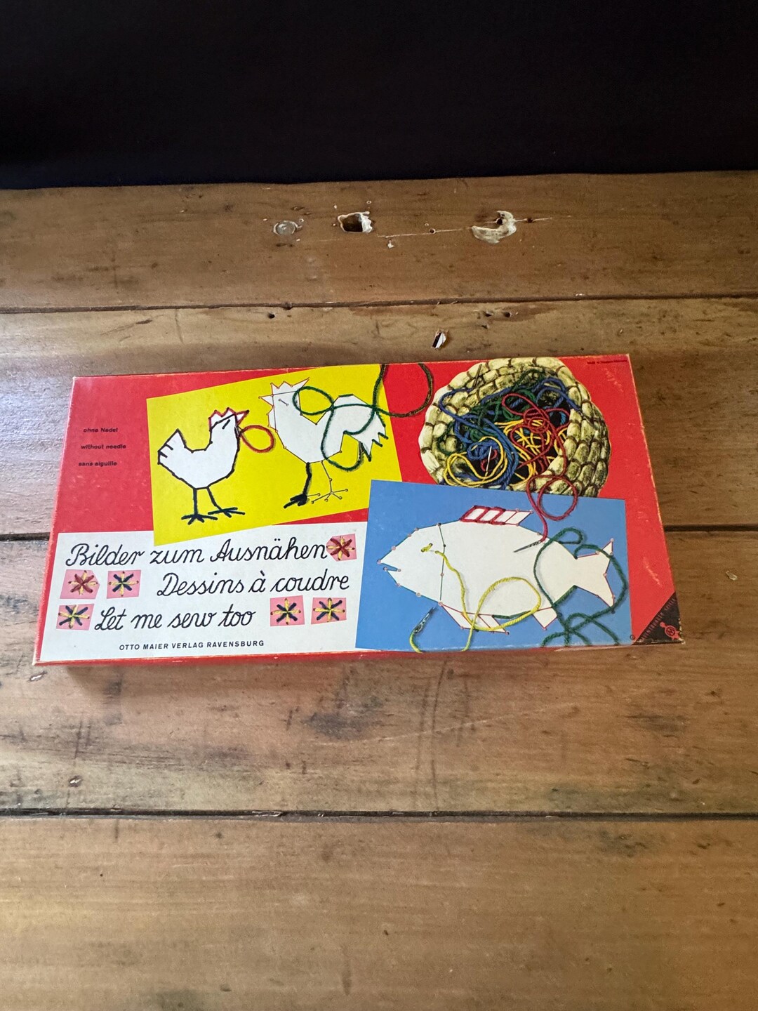 Vintage 1950's West-german Sewing Game "let Me Sew Too" Otto He ...