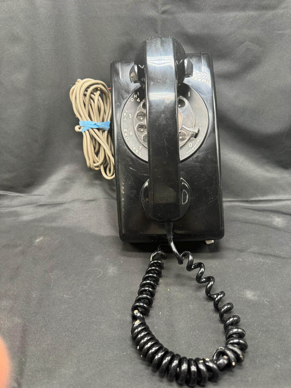Vintage Black Bell Systems Western Electric 554 BMP Rotary Wall ...