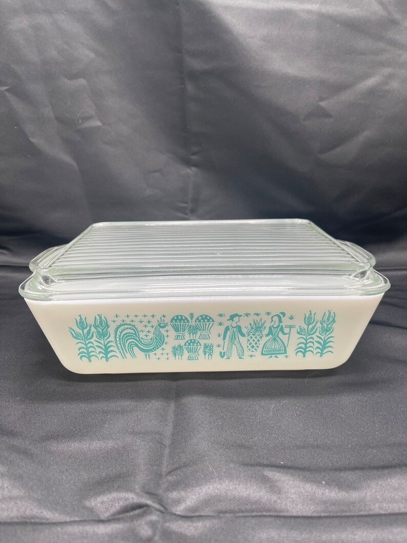 Pyrex Fridge Set Butterprint Amish With Lids - Etsy