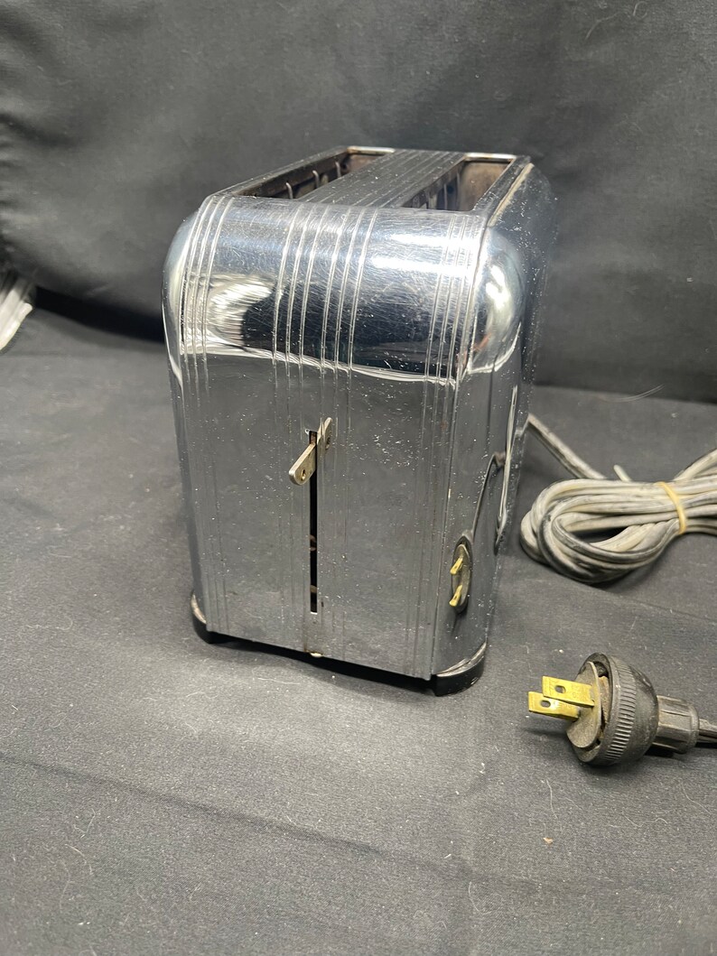Vintage Toastmaster Model 1B10 Small Art Deco Chrome Toaster - Etsy