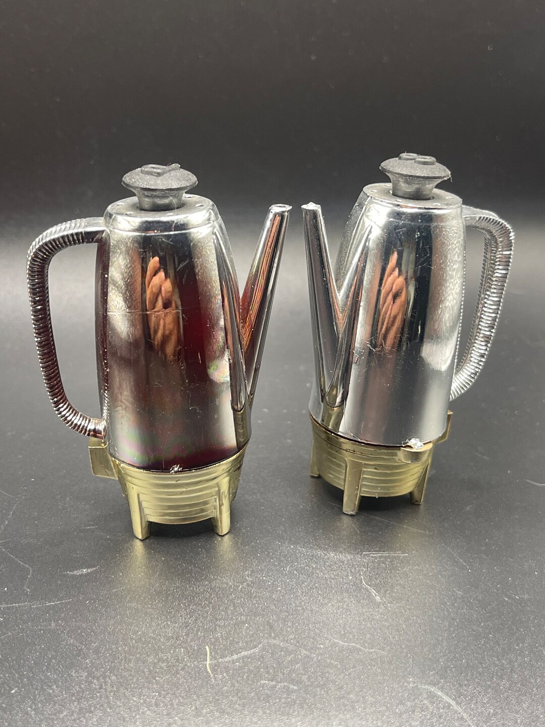 Vintage MCM 1950s Coffee Percolator Salt and Pepper Shakers - Etsy