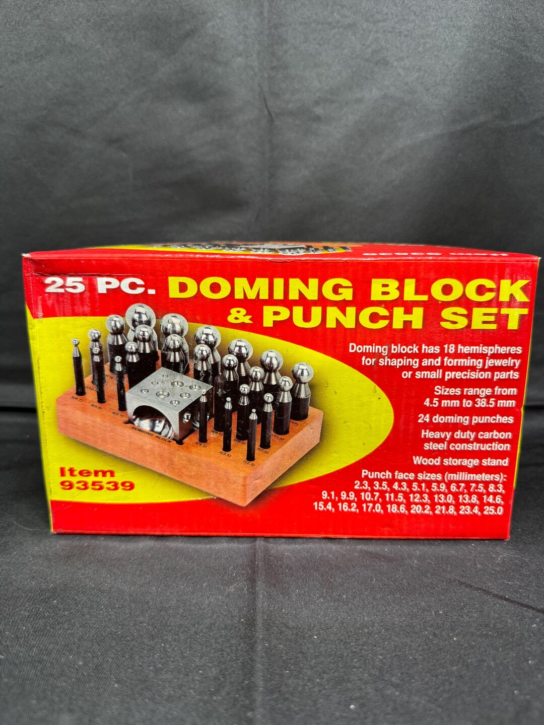 Doming Block and Punch 25pc Set Made of Steel Dapping Craft Metal ...