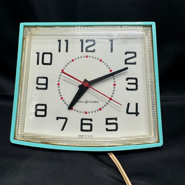 Turquoise Clock - Etsy