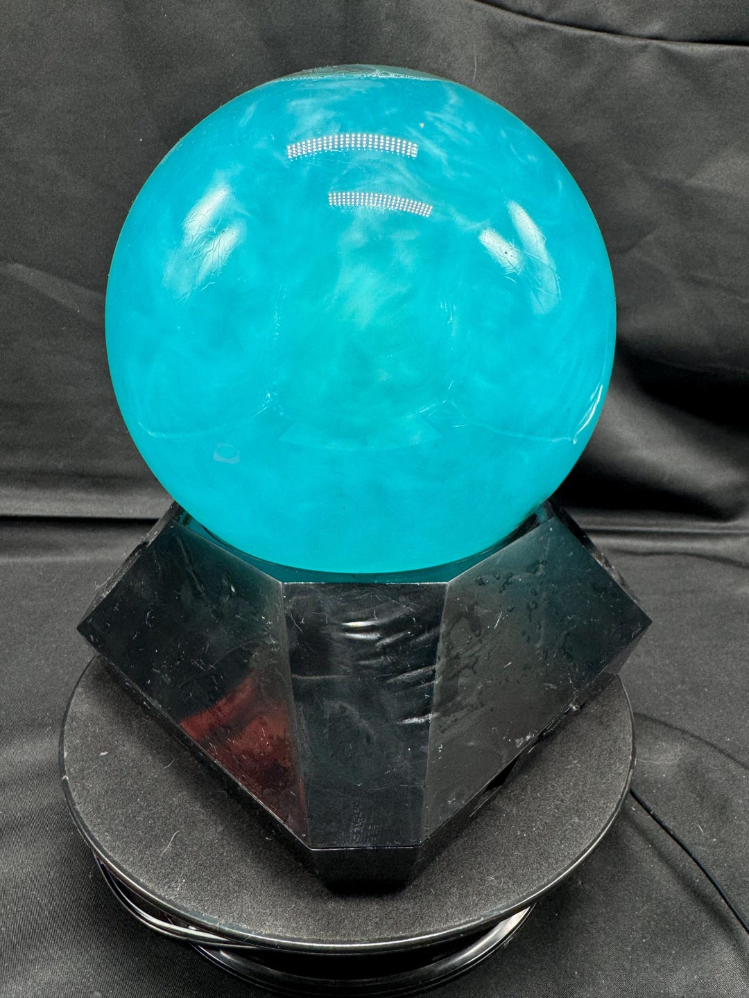 Vintage 2001 Rabbit Tanaka Spencers Mystic Lite Crystal Ball Globe Blue ...