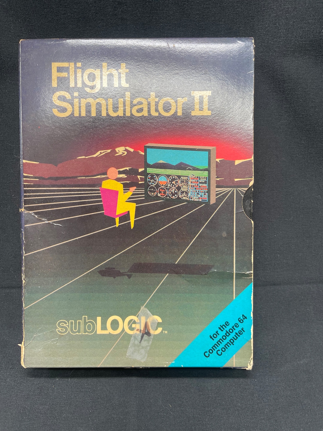 Flight Simulator II Sublogic Commodore 64 Piper Cub Aircraft Private ...
