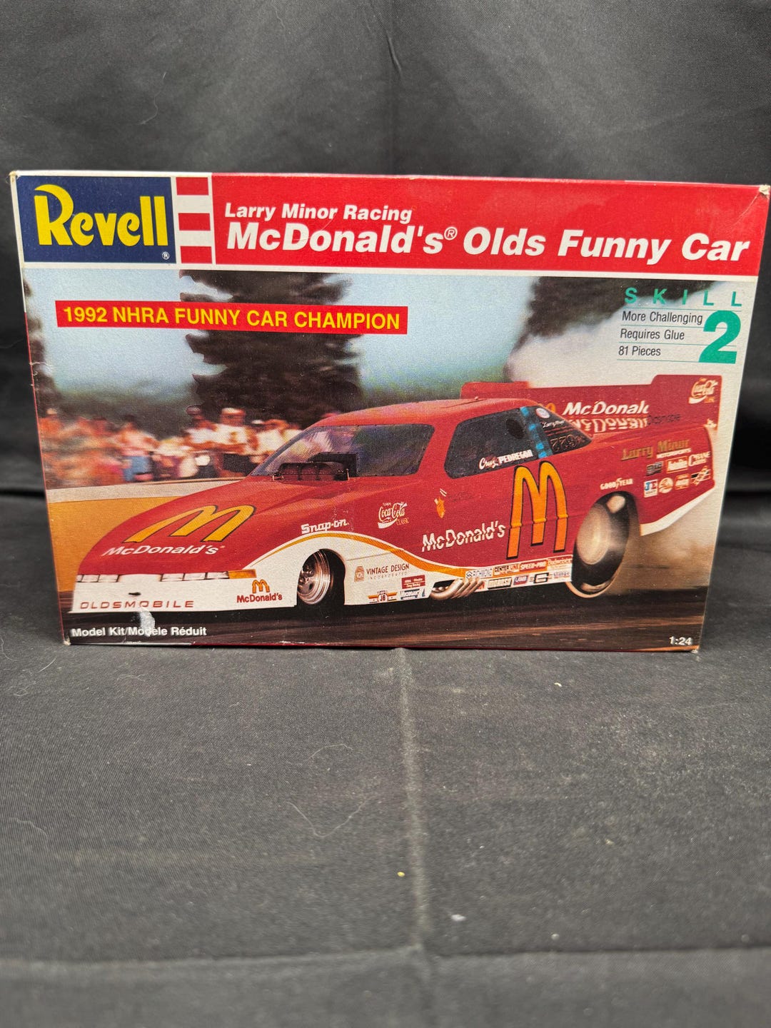 Vintage REVELL Larry Minor Racing Mcdonalds Olds Funny Car 1:24 7353 ...