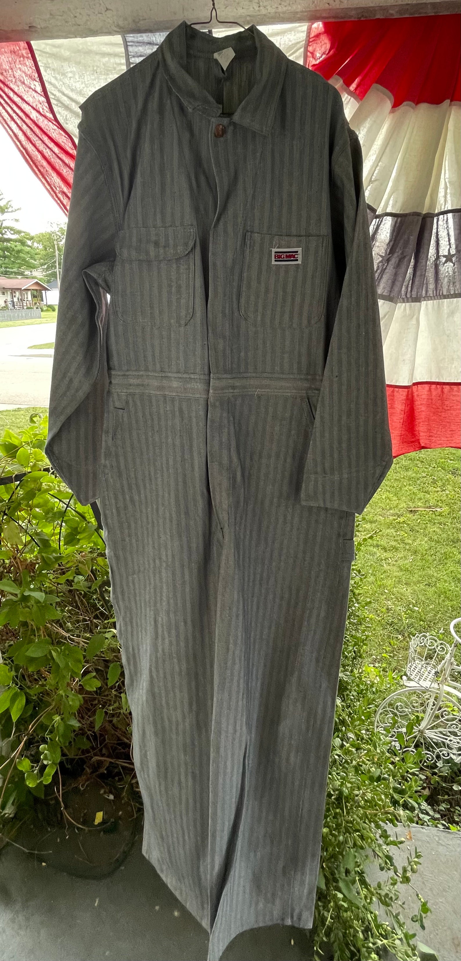 Vintage 1998 Big Mac Fisher Stripe Coveralls Size 42L NWT - Etsy