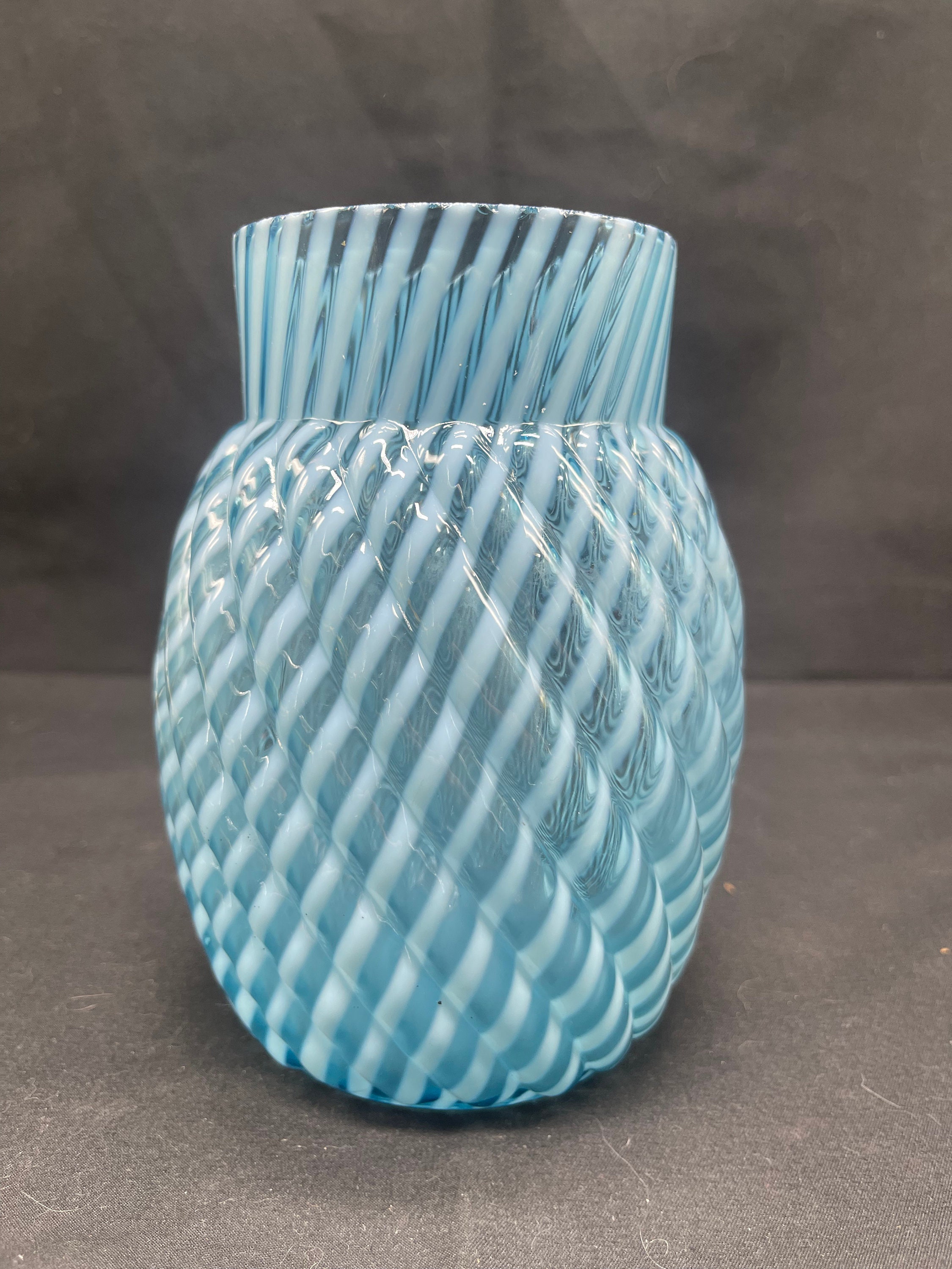 Antique Buckeye Glass Blue Opalescent Manganese Glass Swirl - Etsy