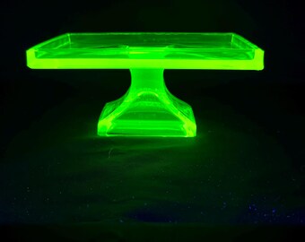 Clark’s Teaberry Gum Store Display 1920’s Vaseline Glass Uranium Glass ...