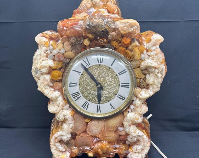 Vintage Lawrence Lanshire Vomit Clock Resin Stone Vintage 1960-70s Not ...