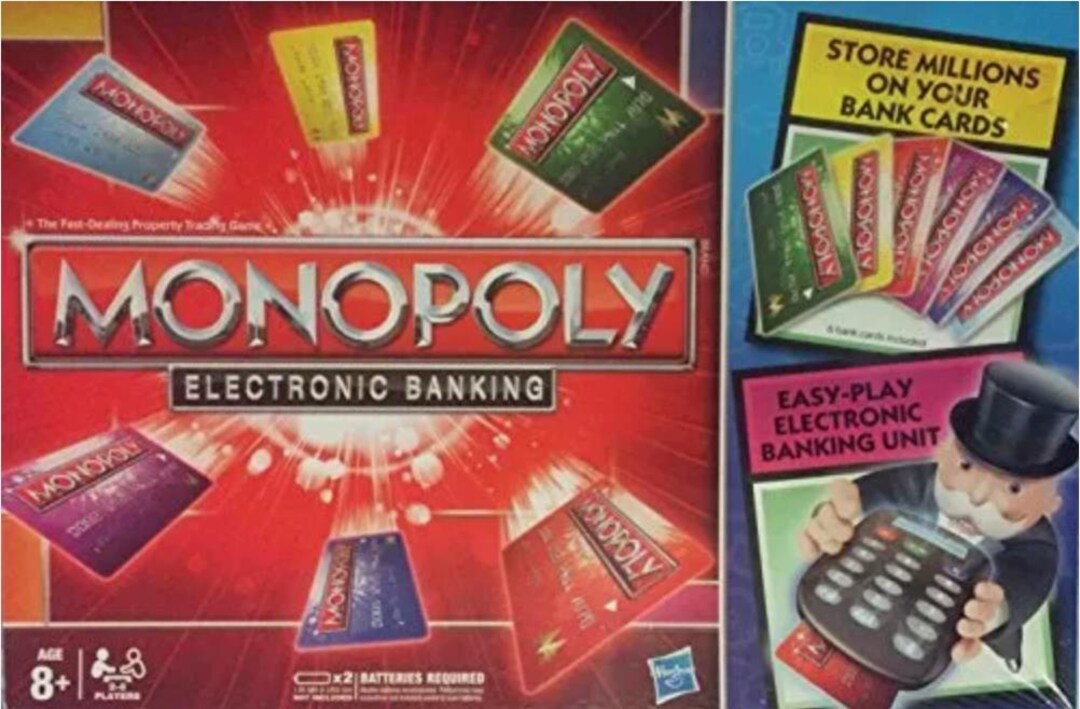 Hasbro Monopoly Electronic Banking Board Game Bank Credit Cards 2011 ...