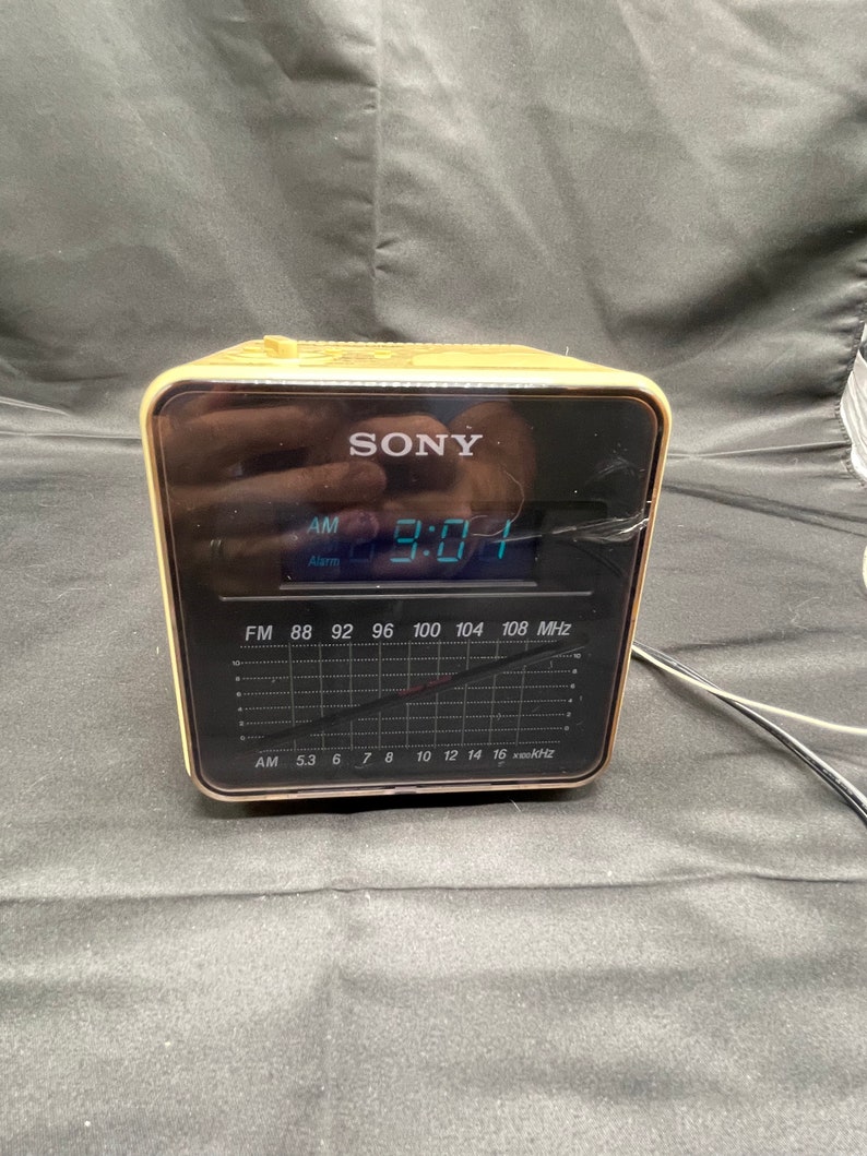 RARE Yellow Sony Dream Machine Alarm Clock Radio Cube ICF C10W - Etsy