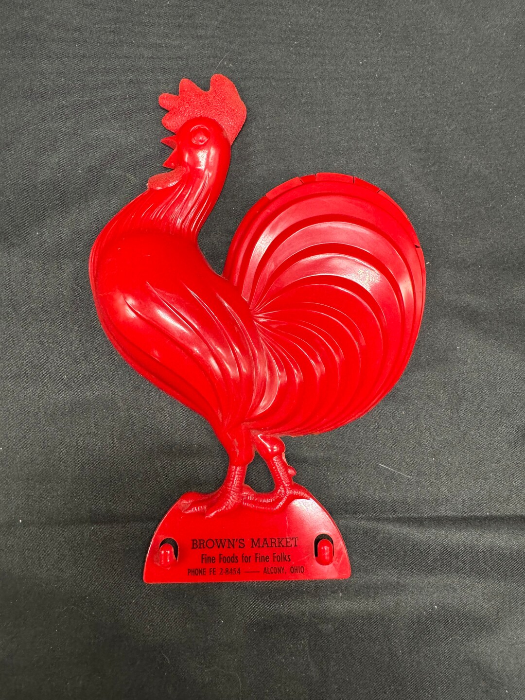 Vintage 1950's Red Rooster Measuring Spoon Holder Advertisement for ...