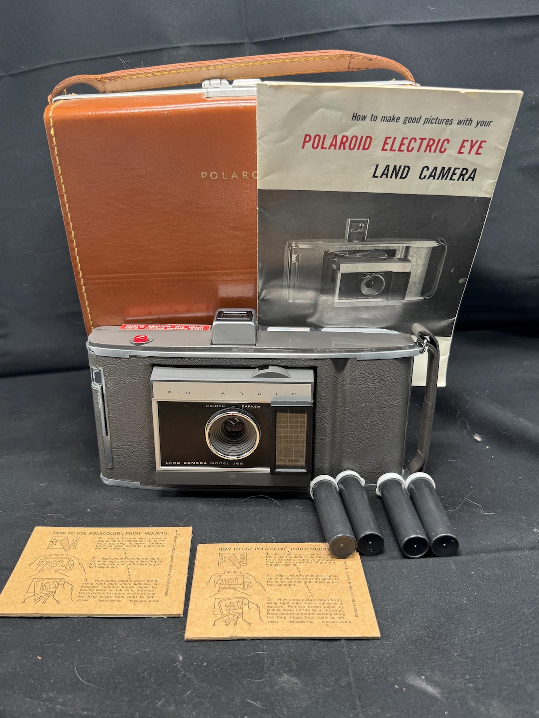 Polaroid Electric Eye Land Camera Model J66 With Case & Instructions - Etsy