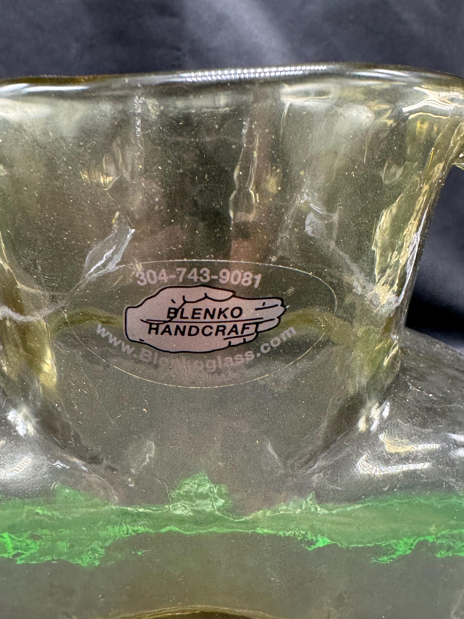 Vintage Blenko Double Spout Teal Pitcher Classic Hand Blown Blenko Glass Water Bottle - Etsy