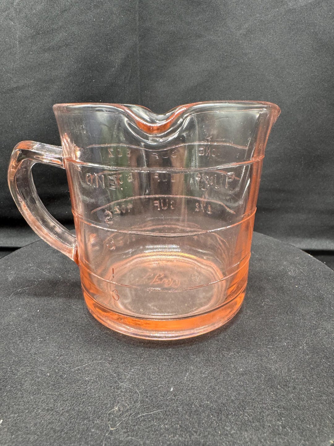 Vintage Kellogg's Pink Depression Glass Measuring Cup Triple Spout - Etsy