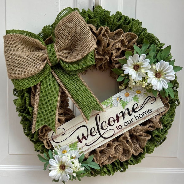 Burlap Wreath - Etsy