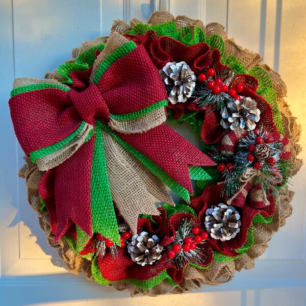 Christmas Burlap - Etsy