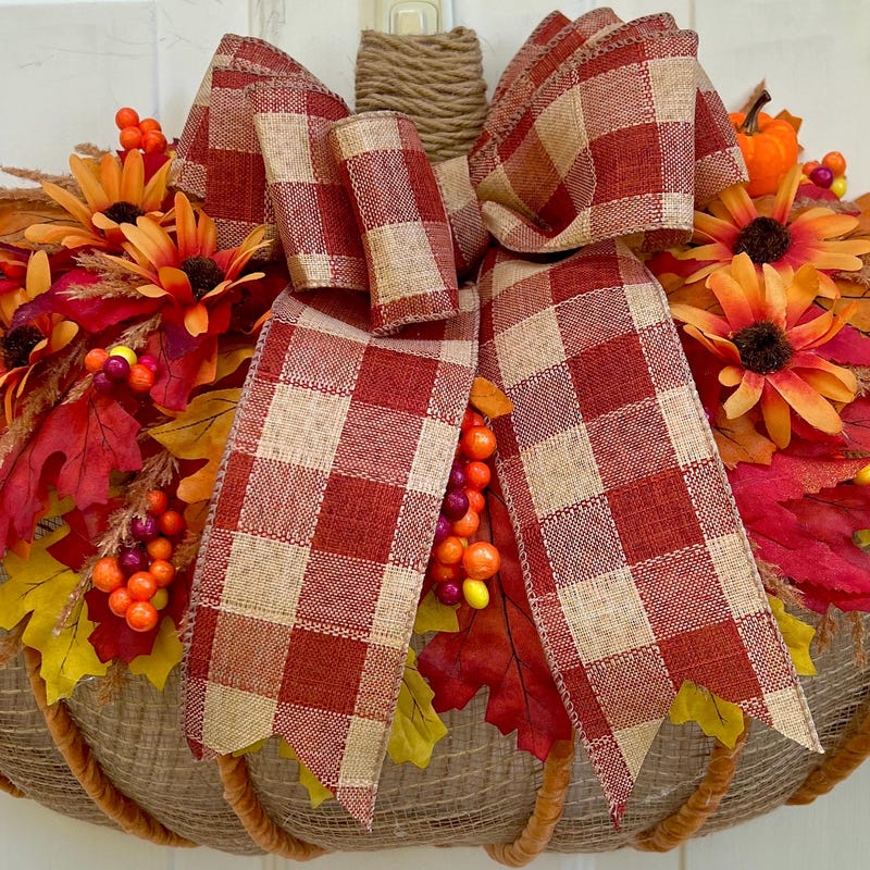 Pumpkin Wreath - Etsy