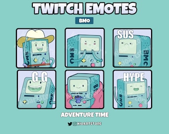 Adventure Time Prismo BMO Twitch Pixel Emote Channel Points INSTANT ...