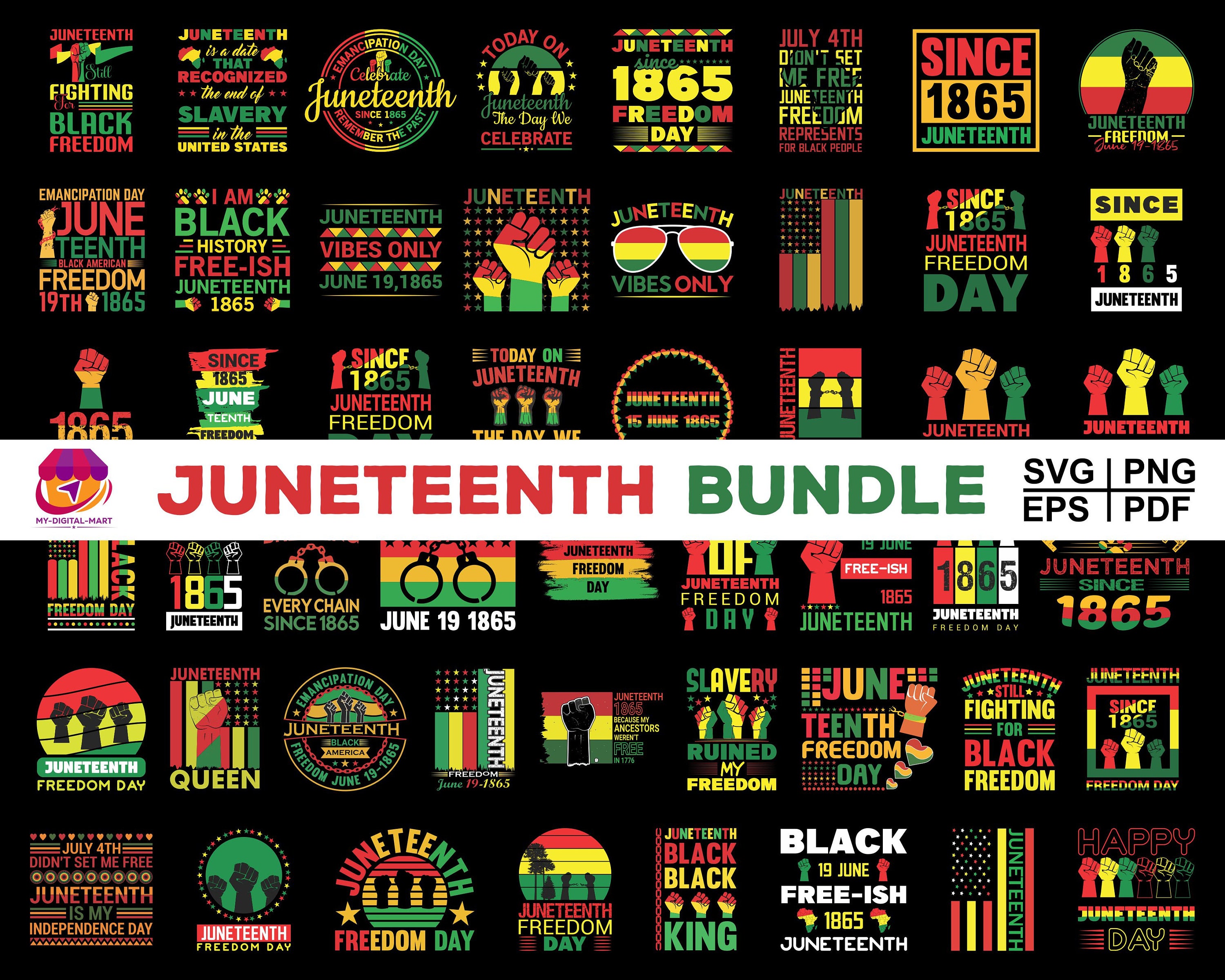 Juneteenth Svg Bundle Juneteenth Svg 1865 Vibes Afro Black - Etsy Australia