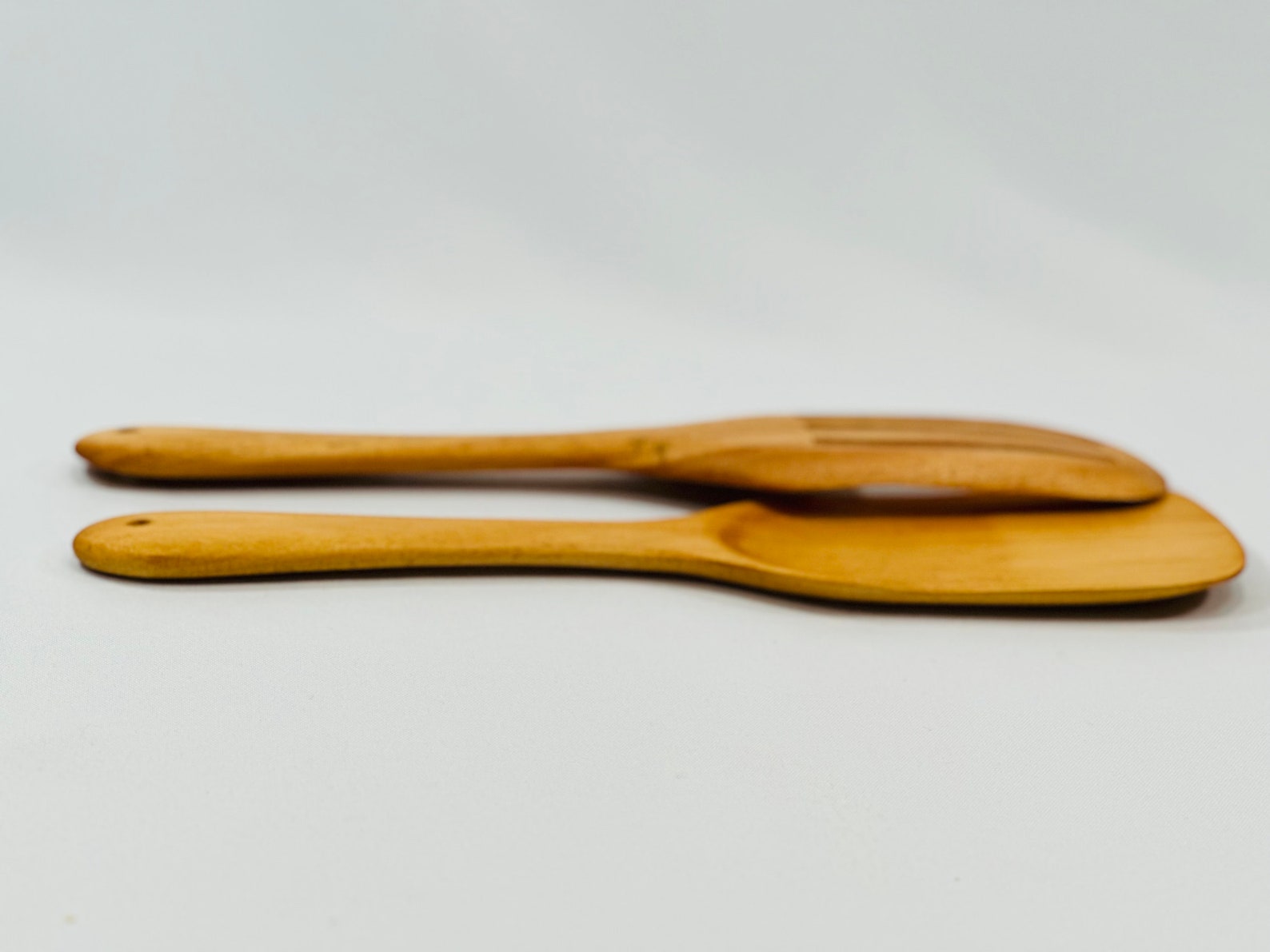 Premium Teak Spatula Set of 2, Mahogany and Teak Wood Spoons ...
