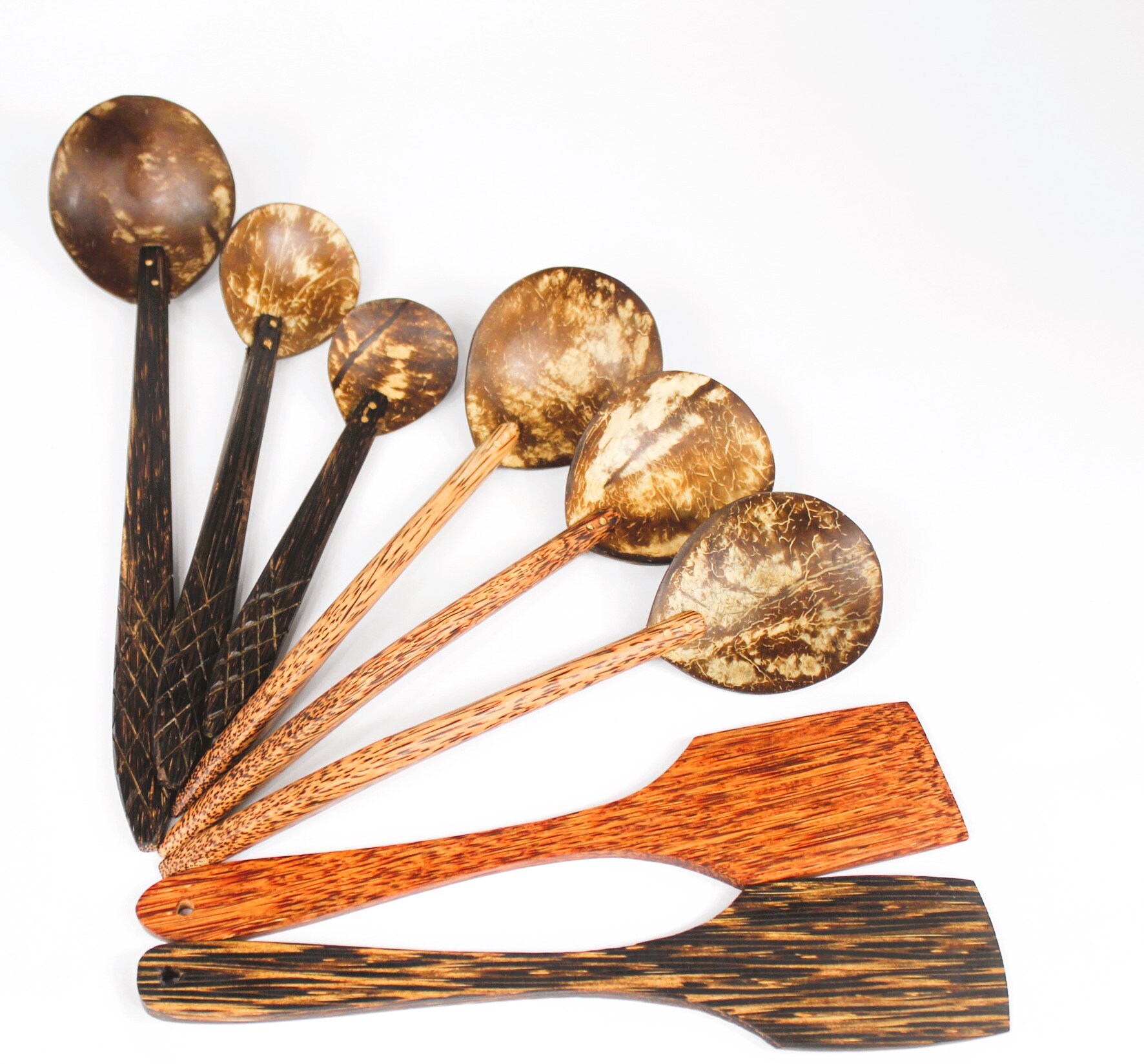 Handcrafted Wooded Spoon Set and Two Spatula - Etsy