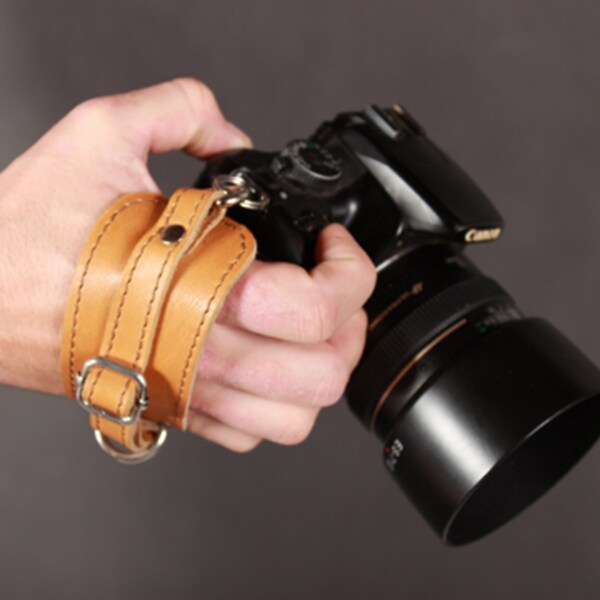 Leather Camera Wrist Strap - Etsy