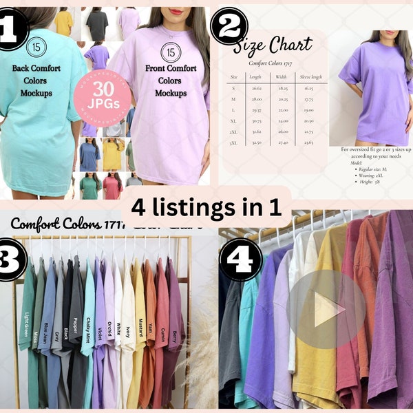 Comfort Colors 1717 Video Mockup - Etsy