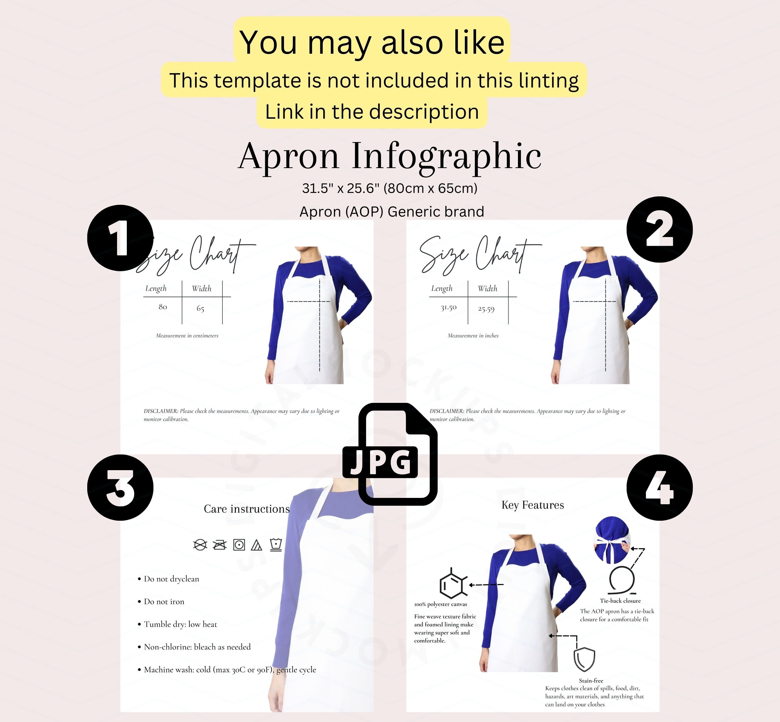 Aop Apron Generic Brand Mockup Printify Mockup Digital Mockup Pantry ...