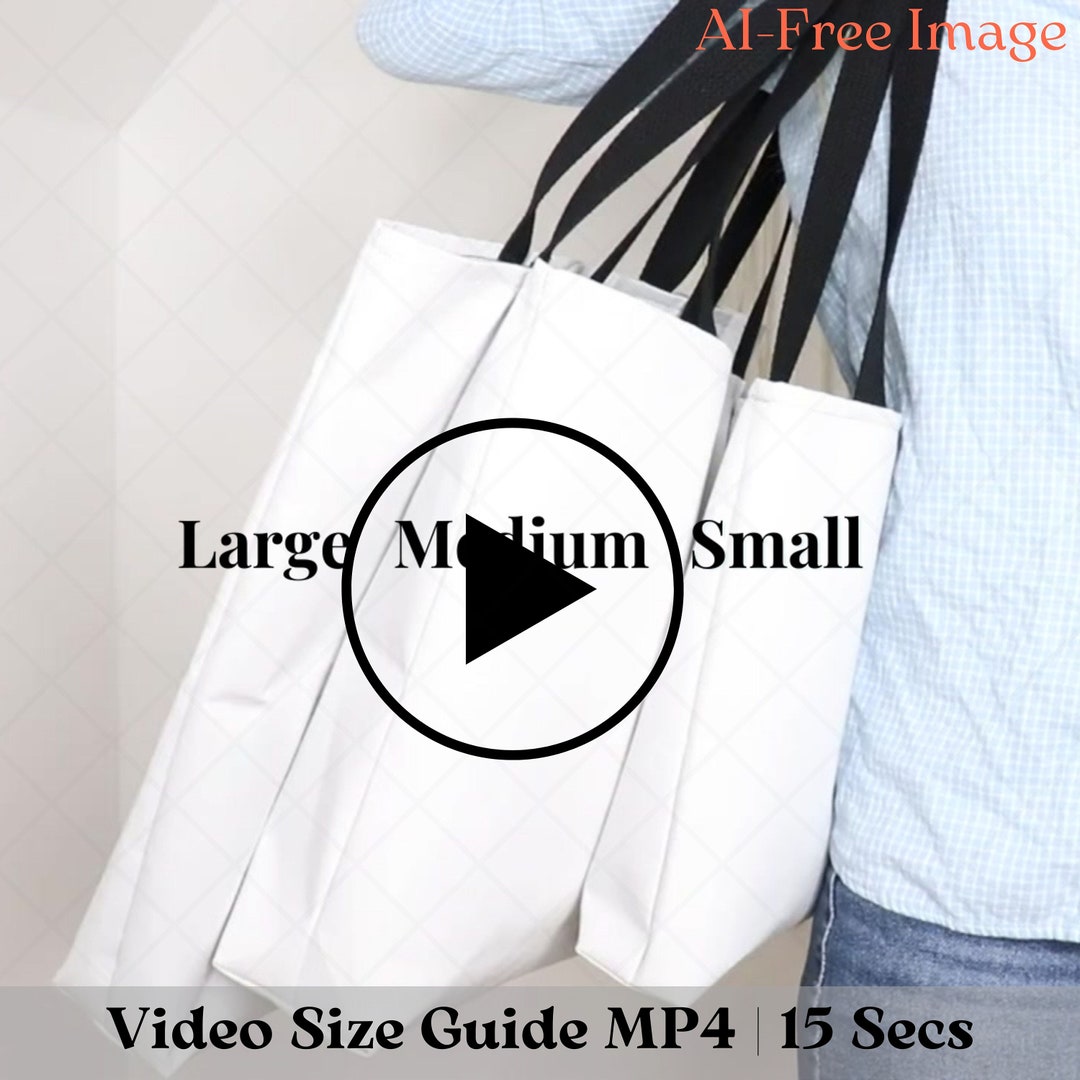 Aop Tote Bag Size Chart Printify Video Mockup Aop Tote Bag Mockup All ...