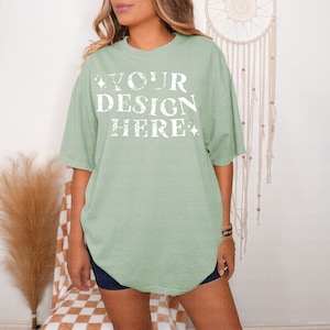 Bay Comfort Colors Mockup Front and Back Comfort Colors 1717 Bay Shirt ...