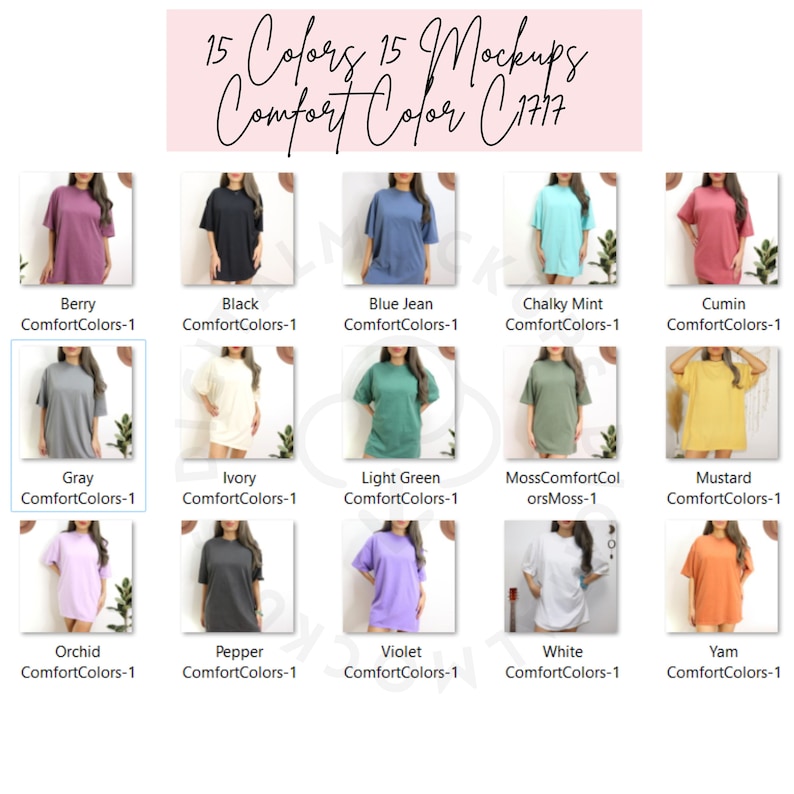 Comfort Colors Trendy Mockup Mockup Bundle for Printify - Etsy