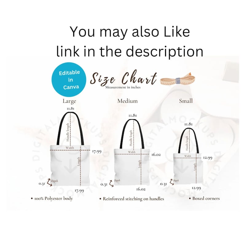 Aop Tote Bag Mockup-aop Tote Bag Mockup-all Over Print Tote - Etsy