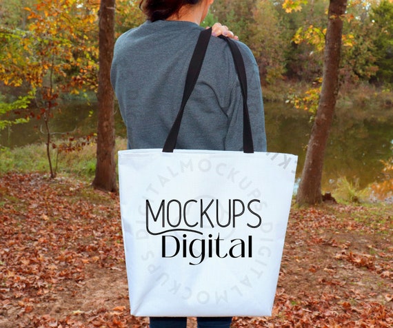 Aop Tote Bag Mockup Aop Tote Bag Mockup All Over Print Tote Etsy