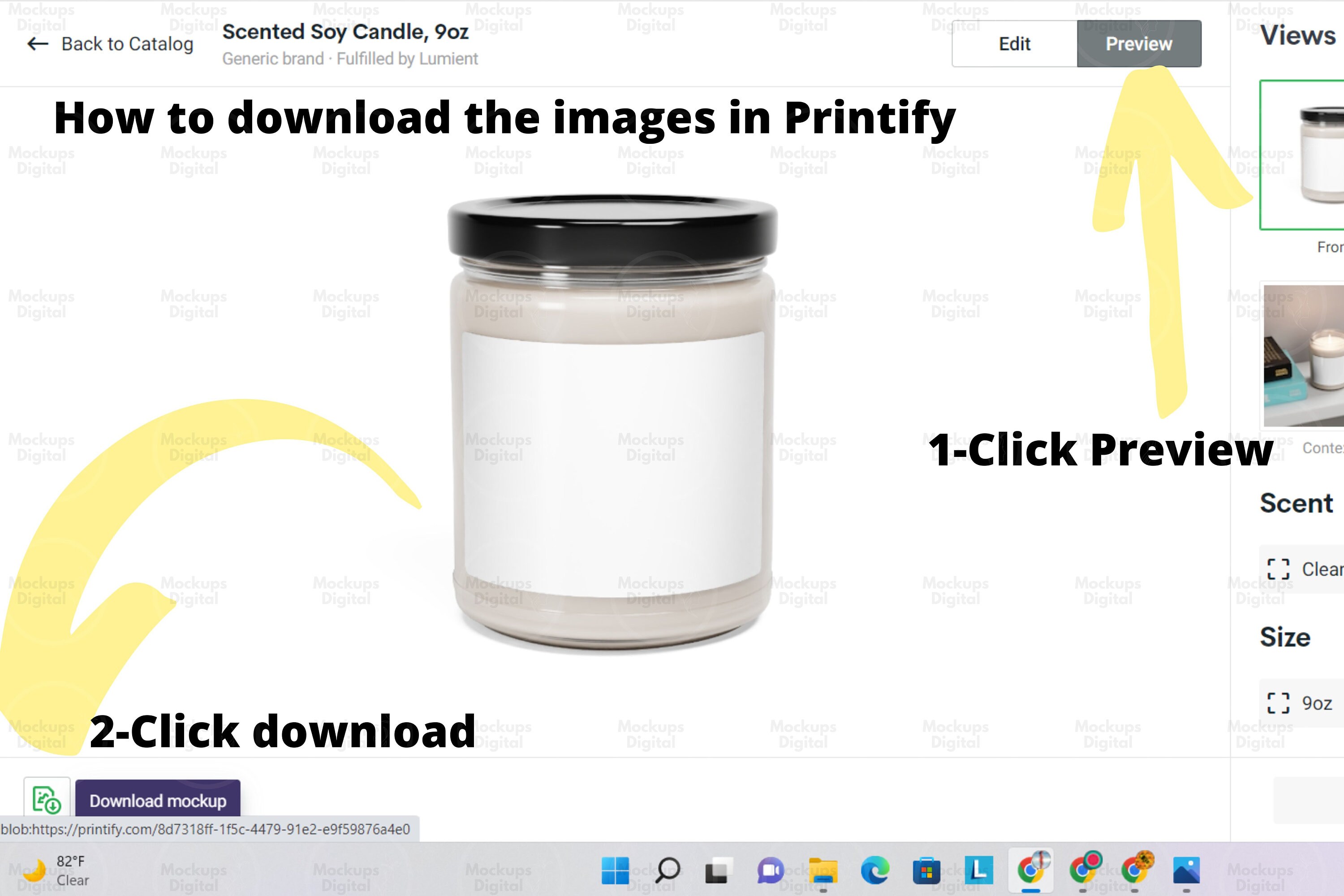 Candle Size Chart Jar Candle Mockup Size Chart Candle - Etsy