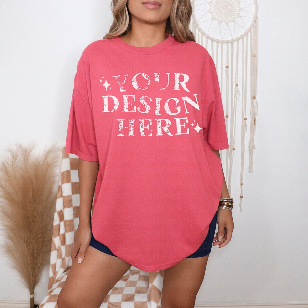 Watermelon Comfort Colors Mockup 1717 Watermelon Mockup Pink Mockup ...
