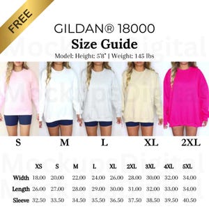 18000 Video Size Chart Gildan Video Size Chart 18000 Video Size Guide ...