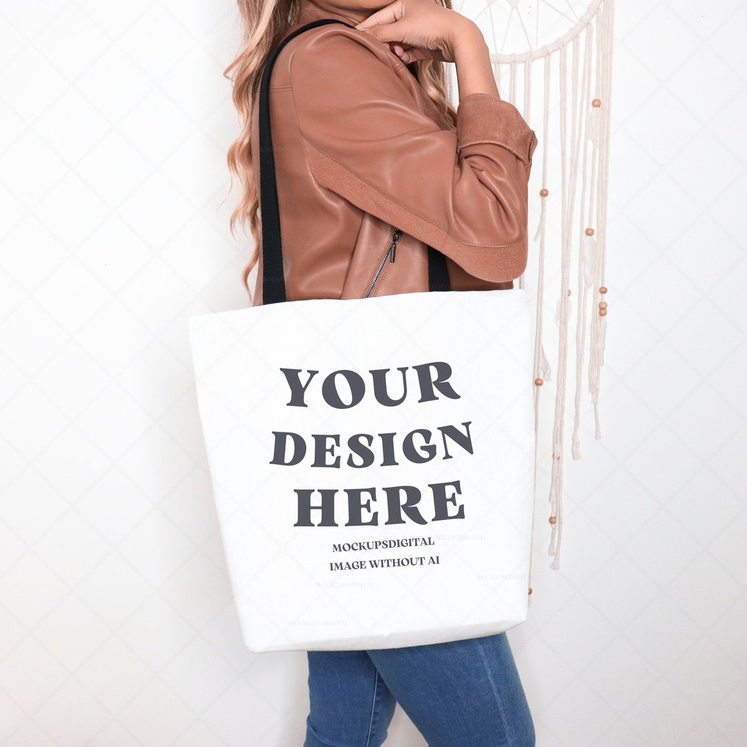 Aop Tote Bag Mockup Medium Size Printify Aop Tote Bag Mockup All Over ...
