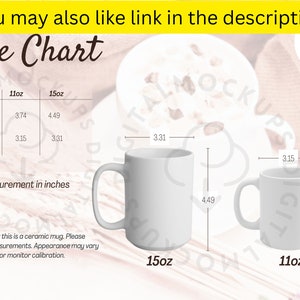 Mug Size Chart-cup Size Chart-mug Mockup-11oz-15oz-mug Size Chart-mug ...