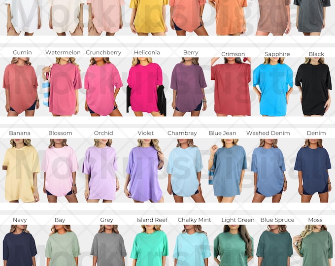 Comfort Colors 1717 Color Chart Comfort Colors Care Instructions 1717 ...