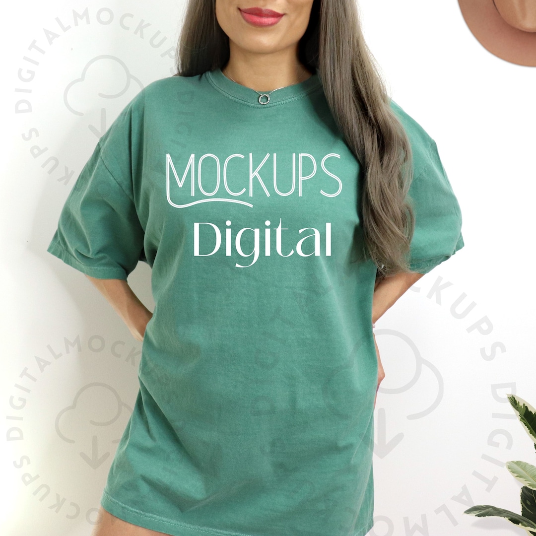 Comfort Colors Light Green Mockup, Comfort Colors Mockup Light Green ...