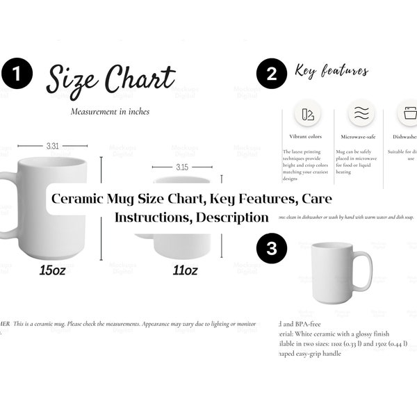 Printify Mug Chart - Etsy