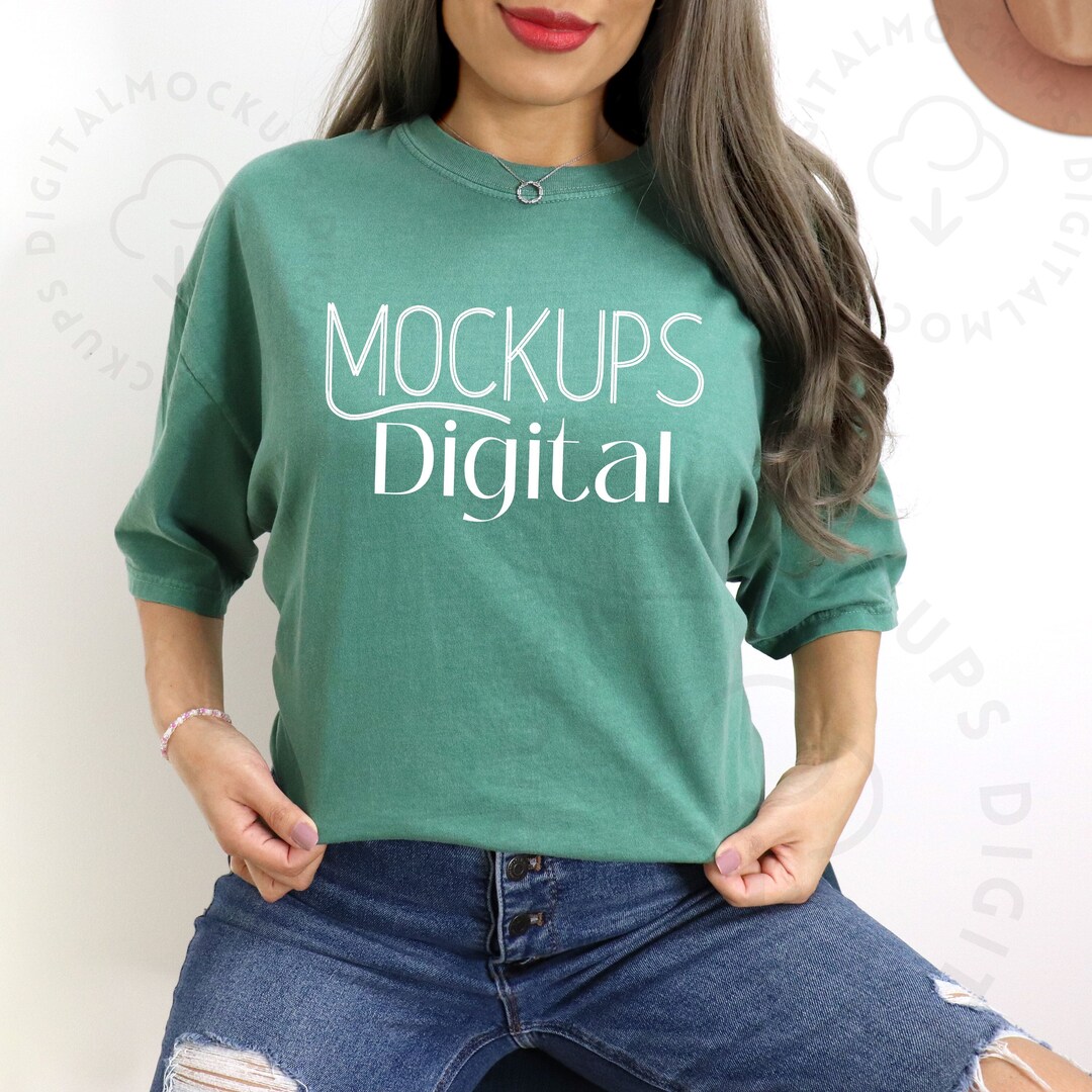 Light Green Comfort Colors Mockup Light Green Comfort Colors 1717 ...