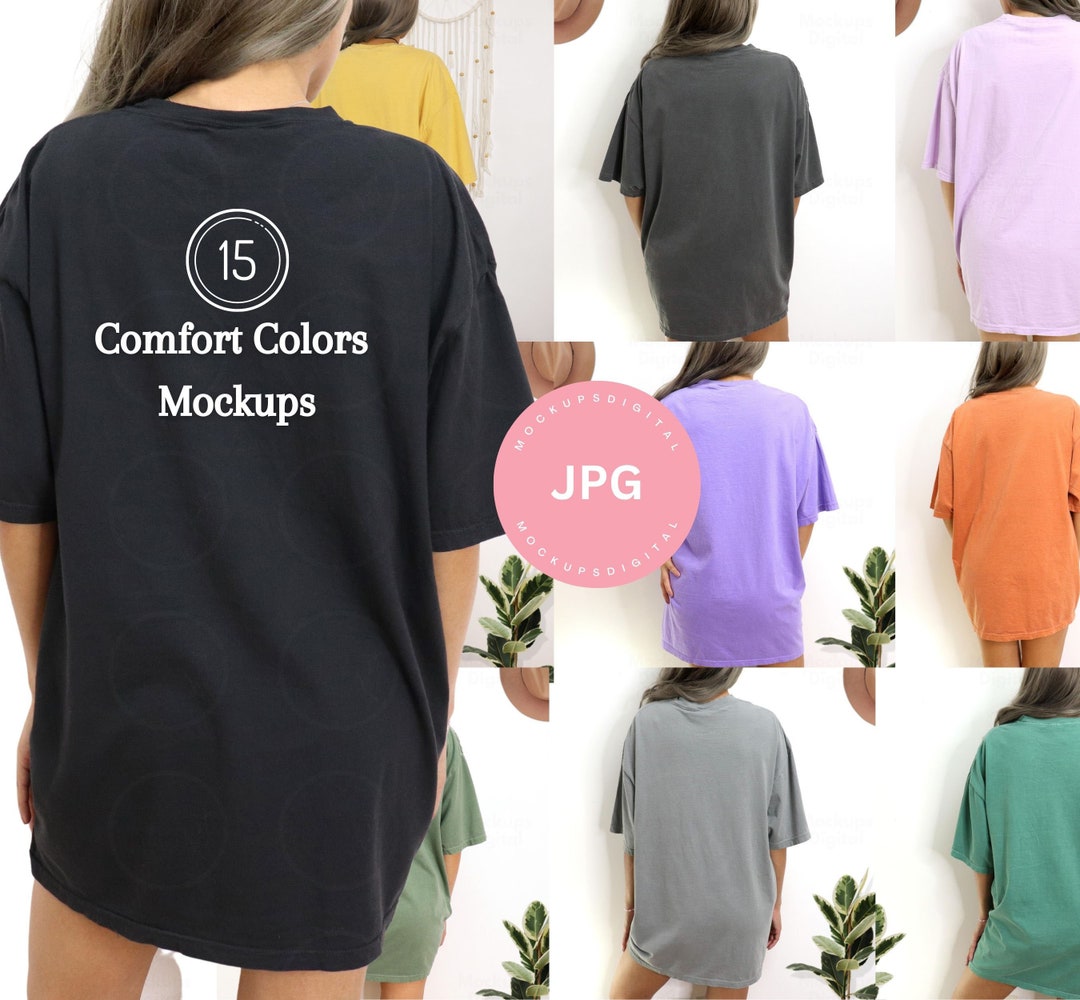 Comfort Colors Mockups Bundle, C1717 Bundle, Aesthetic Trendy Mockups ...