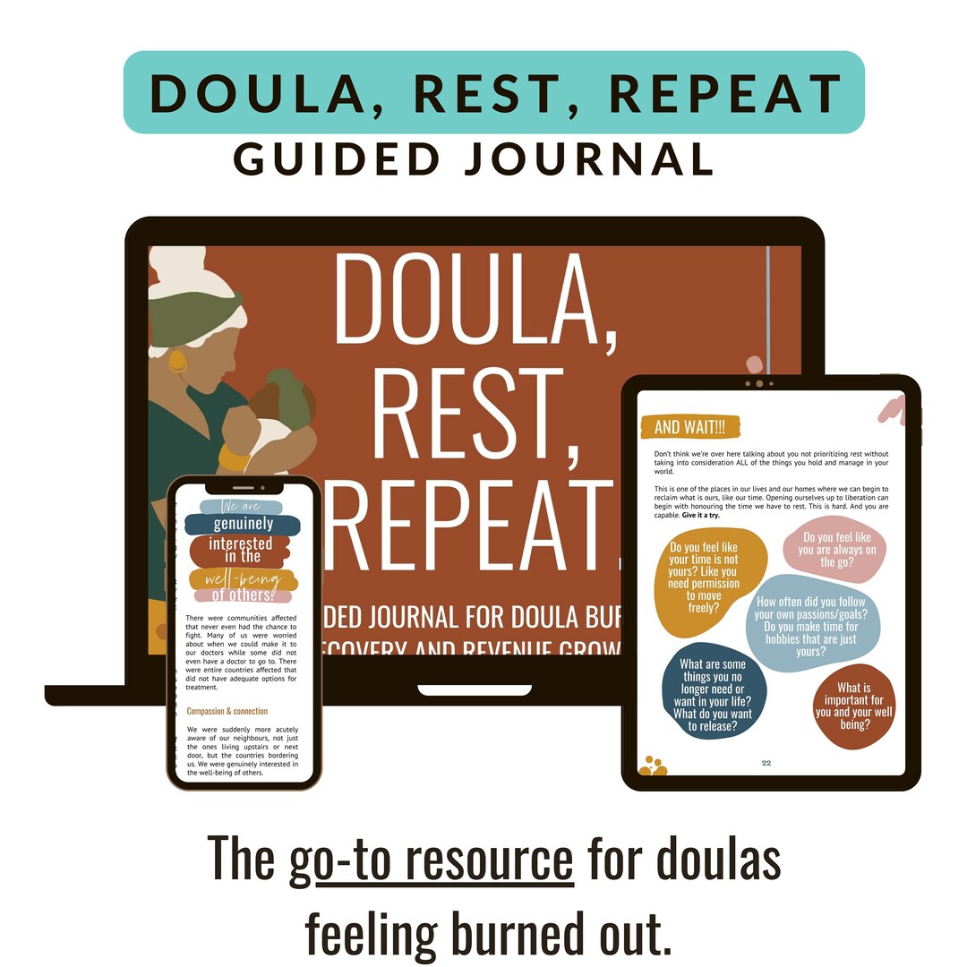 Doula, Rest, Repeat - Guided Journal for Doulas - Etsy