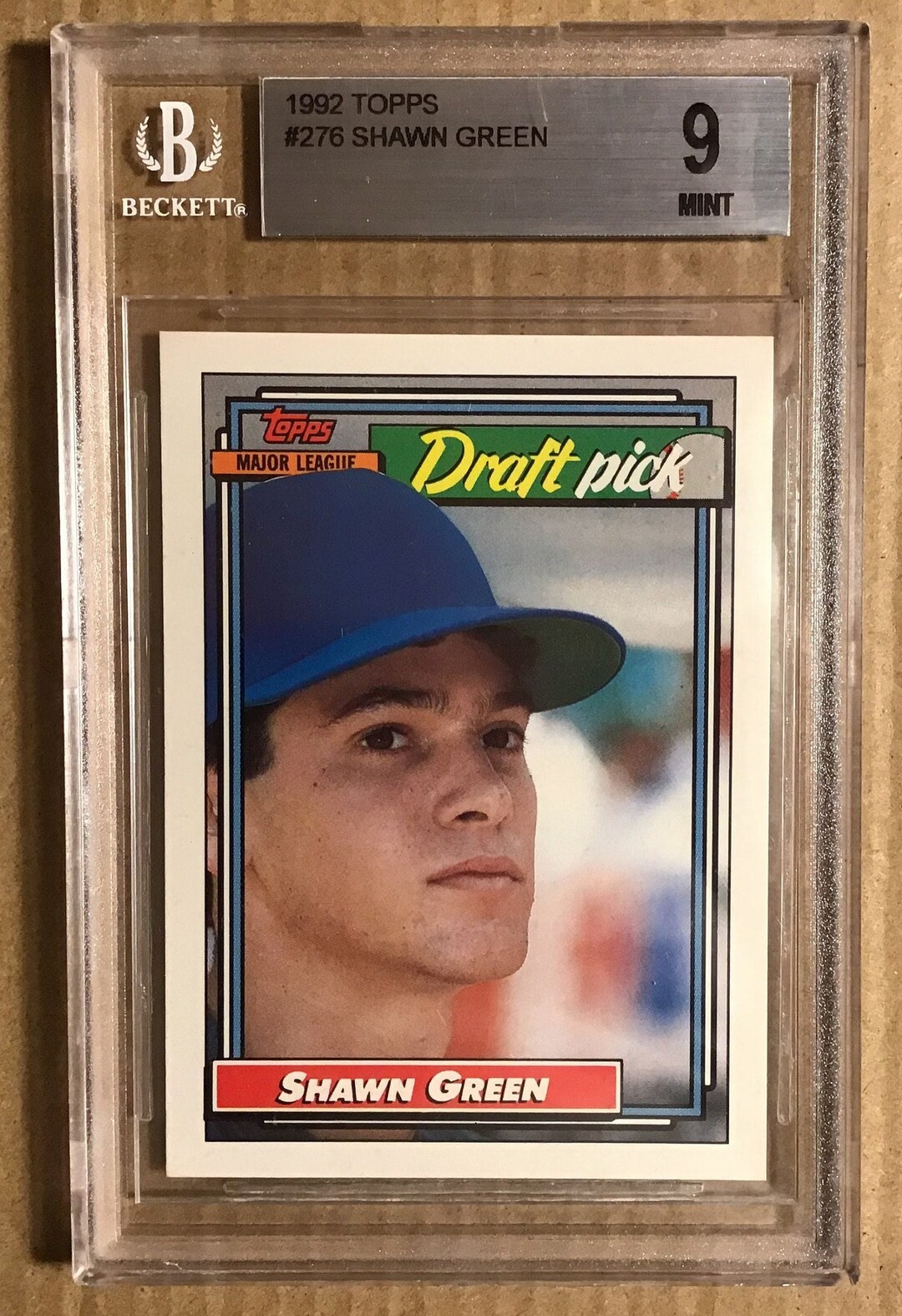 1992 Original Beckett 9 Mint Shawn Green Topps Draft Pick - Etsy