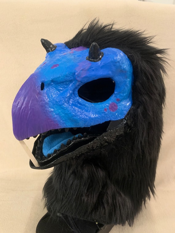 Dino Mask Pre-made Read Description Throughly Before - Etsy