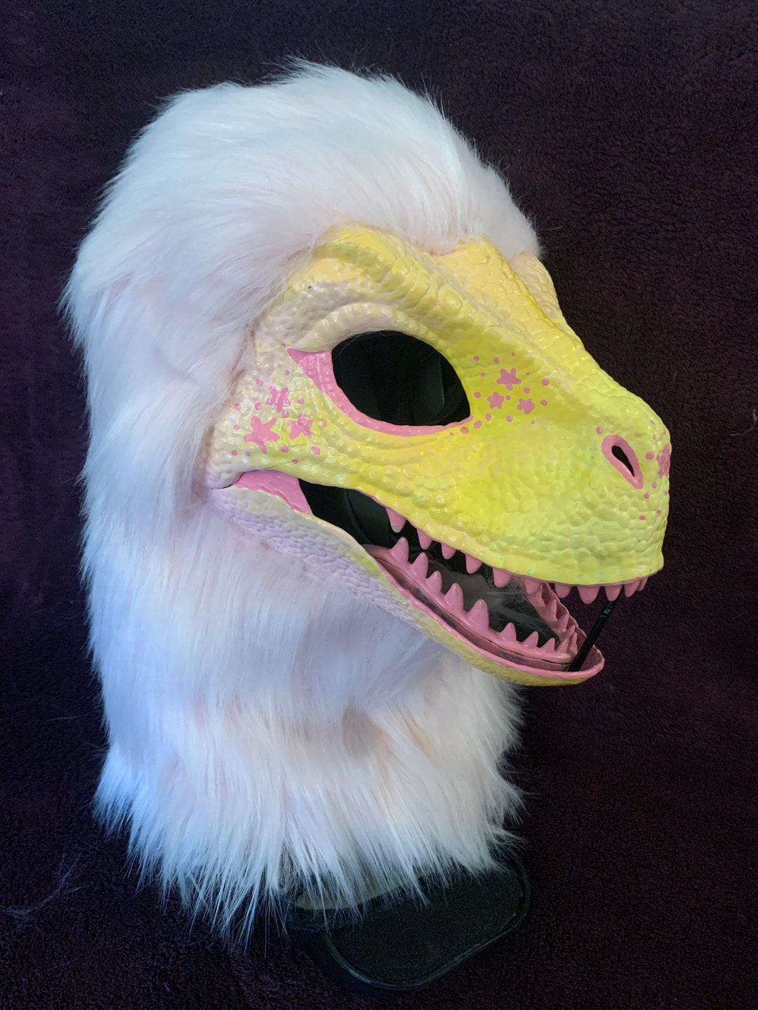 Dino Mask Pre-made ~ THROUGHLY Read Description Before Purchasing! - Etsy